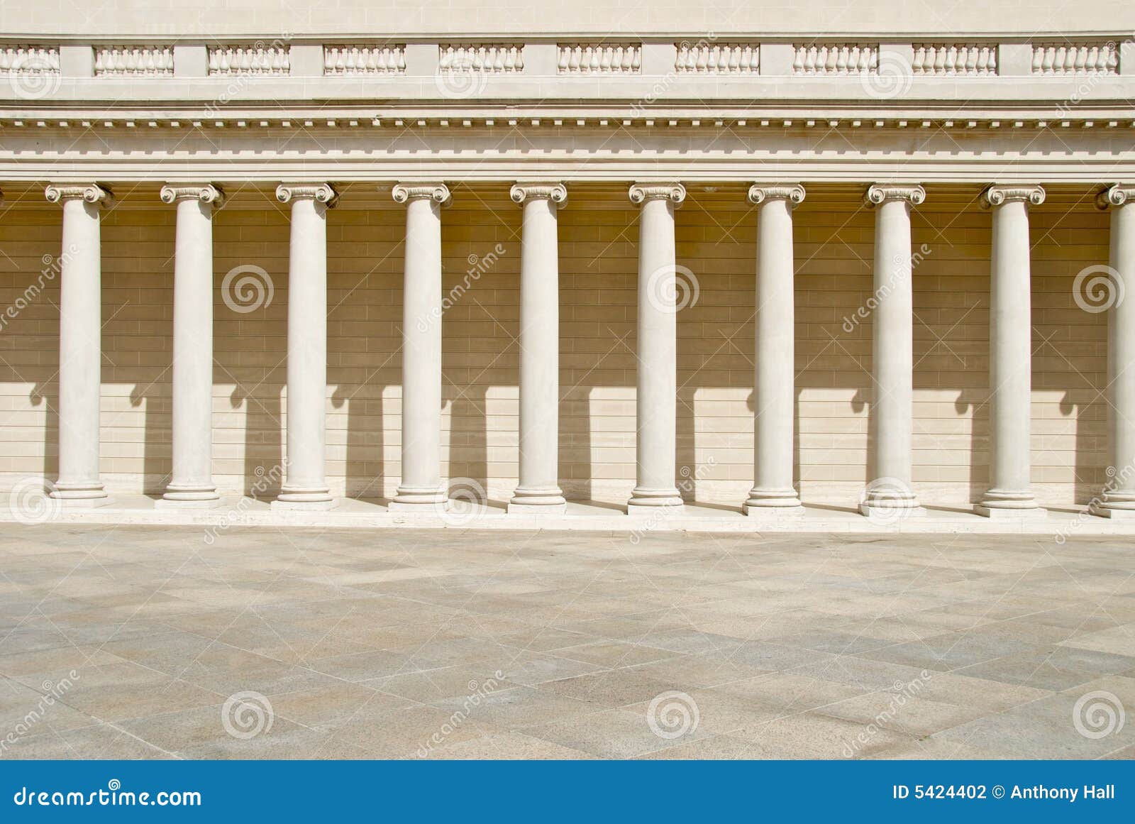 Neoclassical kolonner arkivfoto. Bild av jonisk, kolonner - 5424402