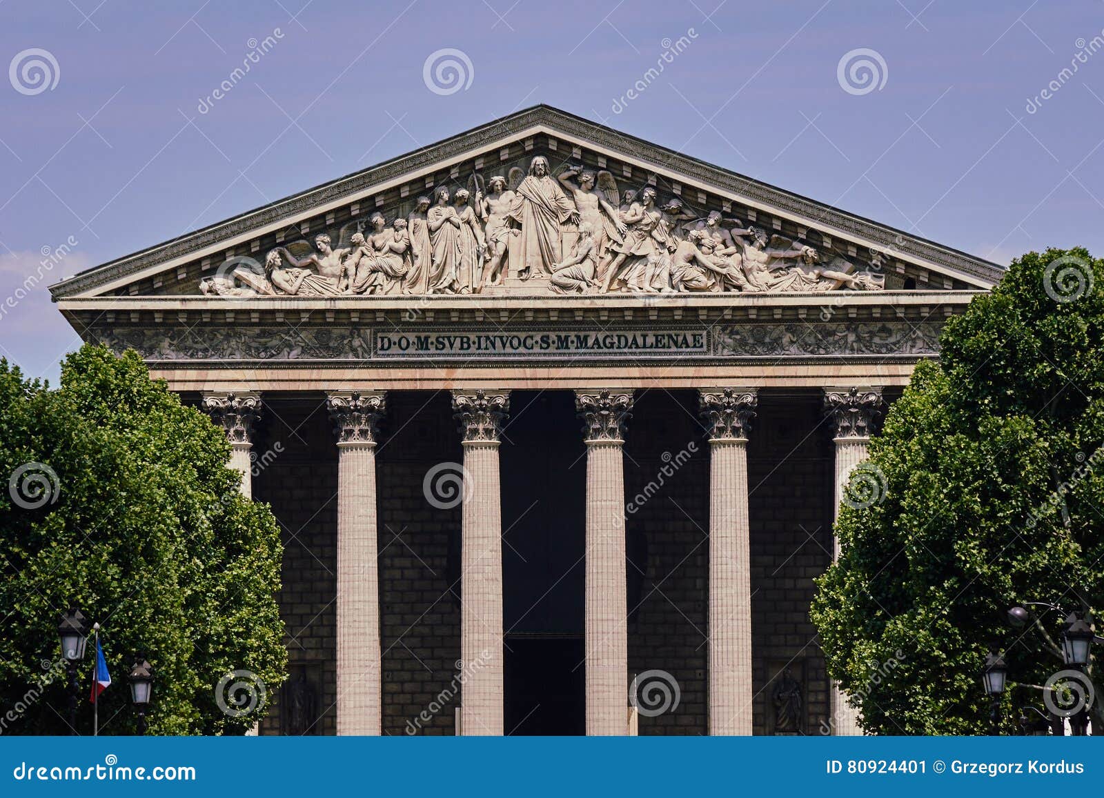 Neoclassical Temple of the Holy Catholic Magdalene Stock Image - Image ...