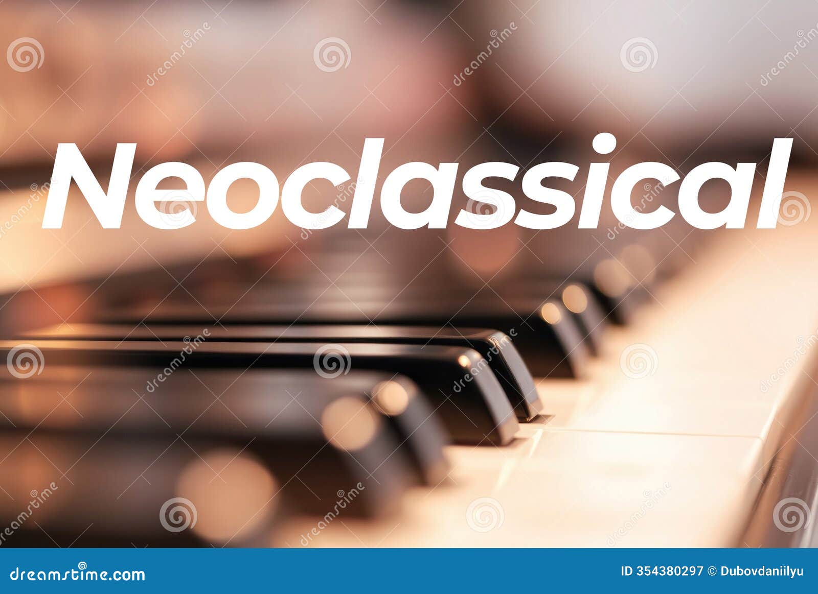 Neoclassical Text Words Music Background Stock Illustration ...