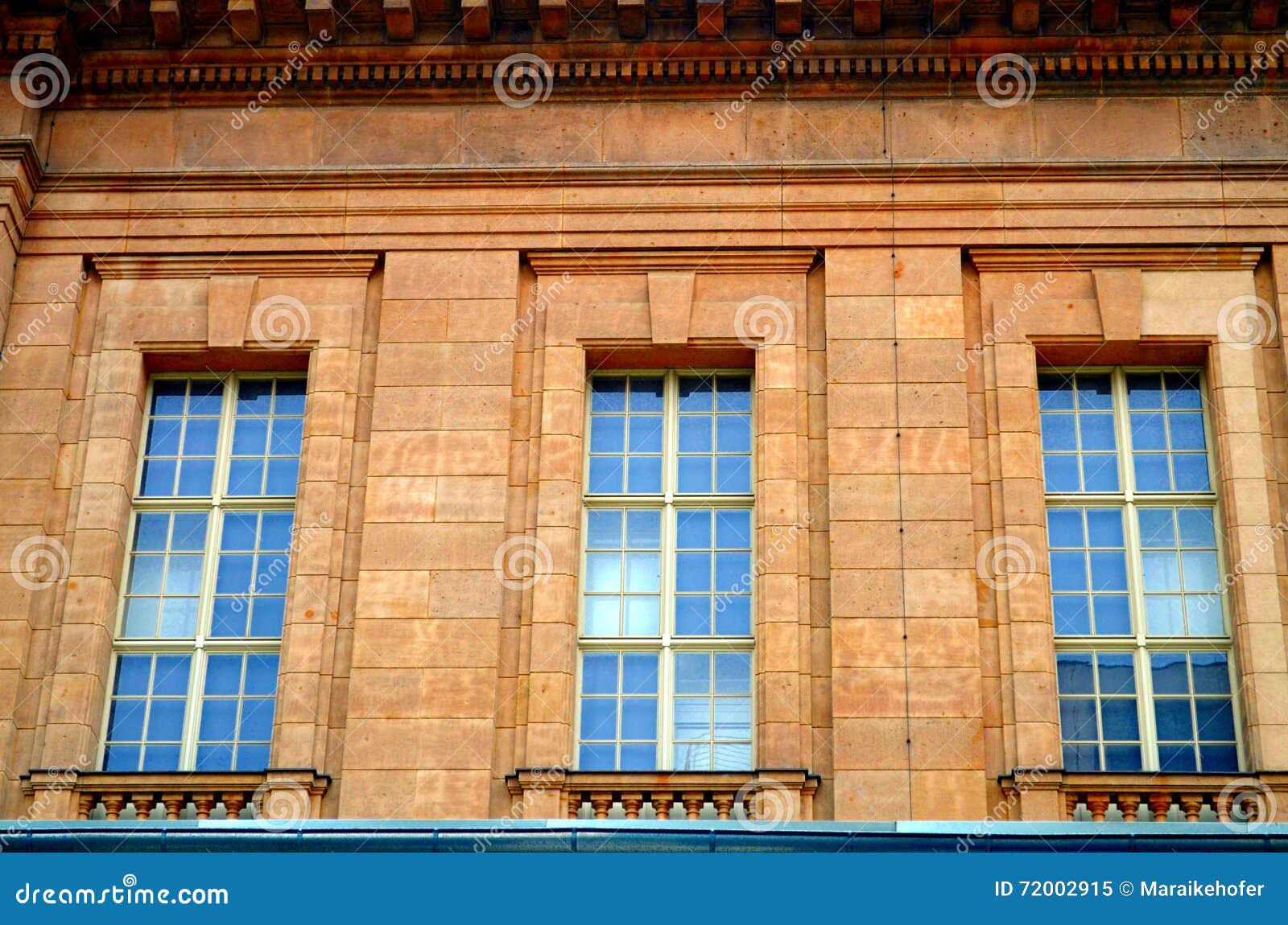 Neoclassicism Facade in Berlin Stock Image - Image of berlin, baroque ...