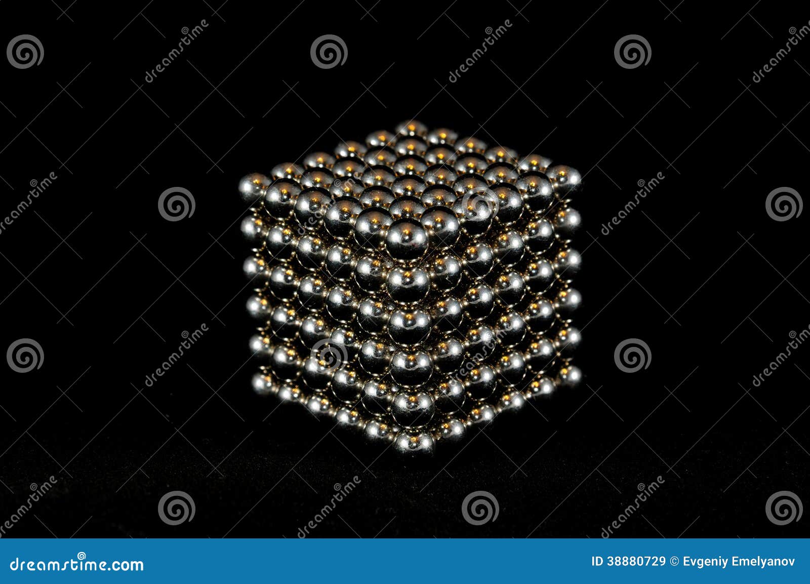 Neocube editorial stock image. Image of black, magnetic - 38880729