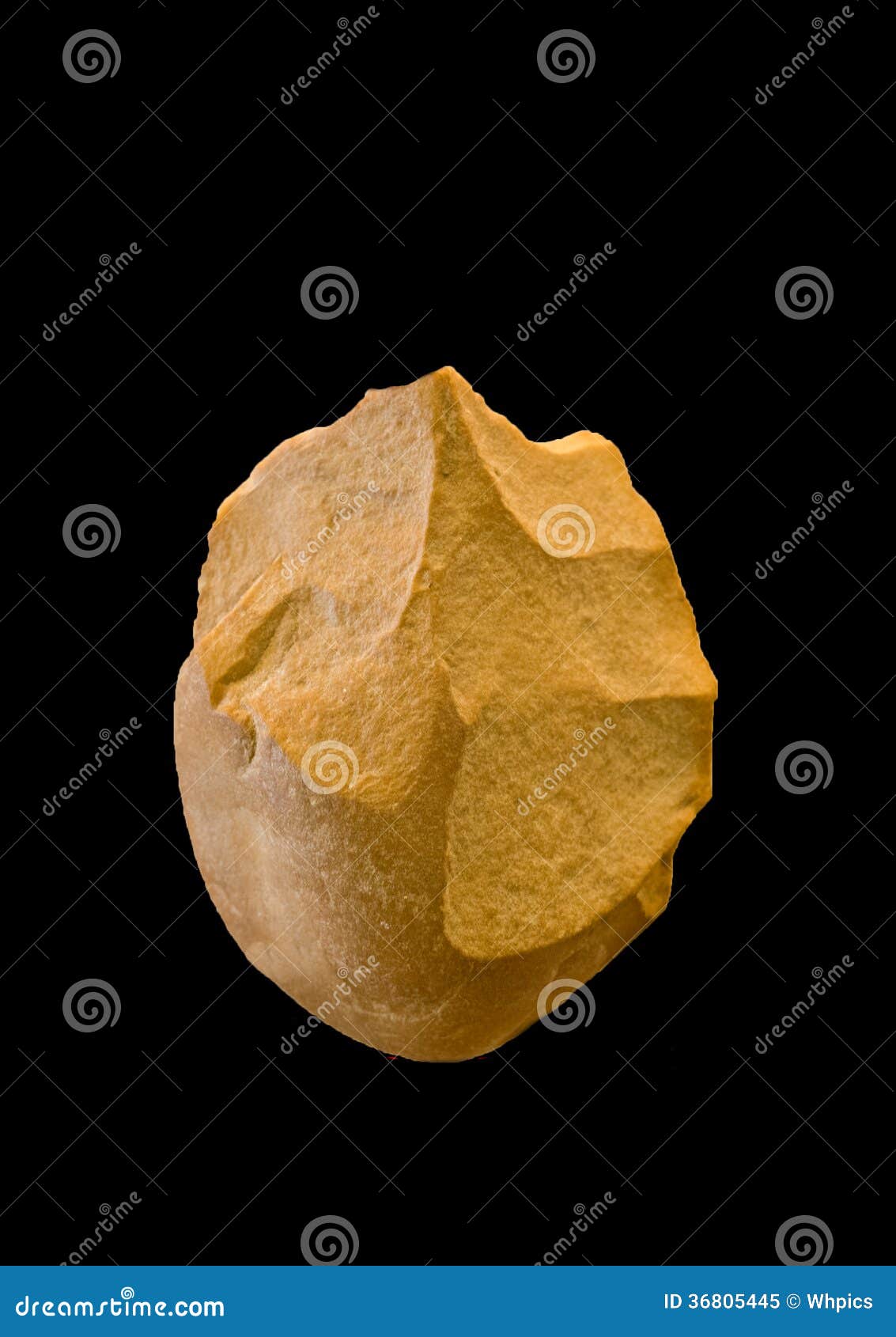 Lower Paleolithic Biface Or Hand Axe Royalty-Free Stock Photography ...