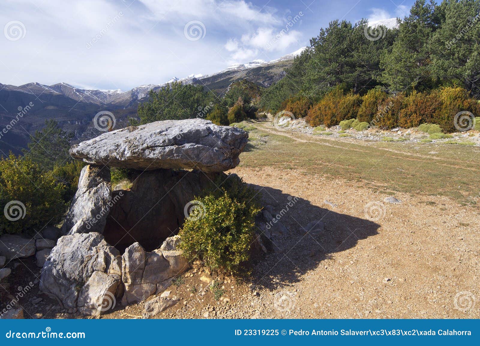 Neolithic dolmen stock image. Image of spain, dolmen - 23319225