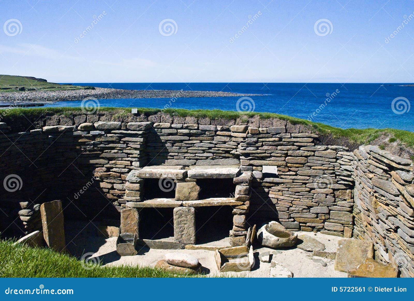 Skara Brae - Preserved Neolithic House Royalty-Free Stock Image ...