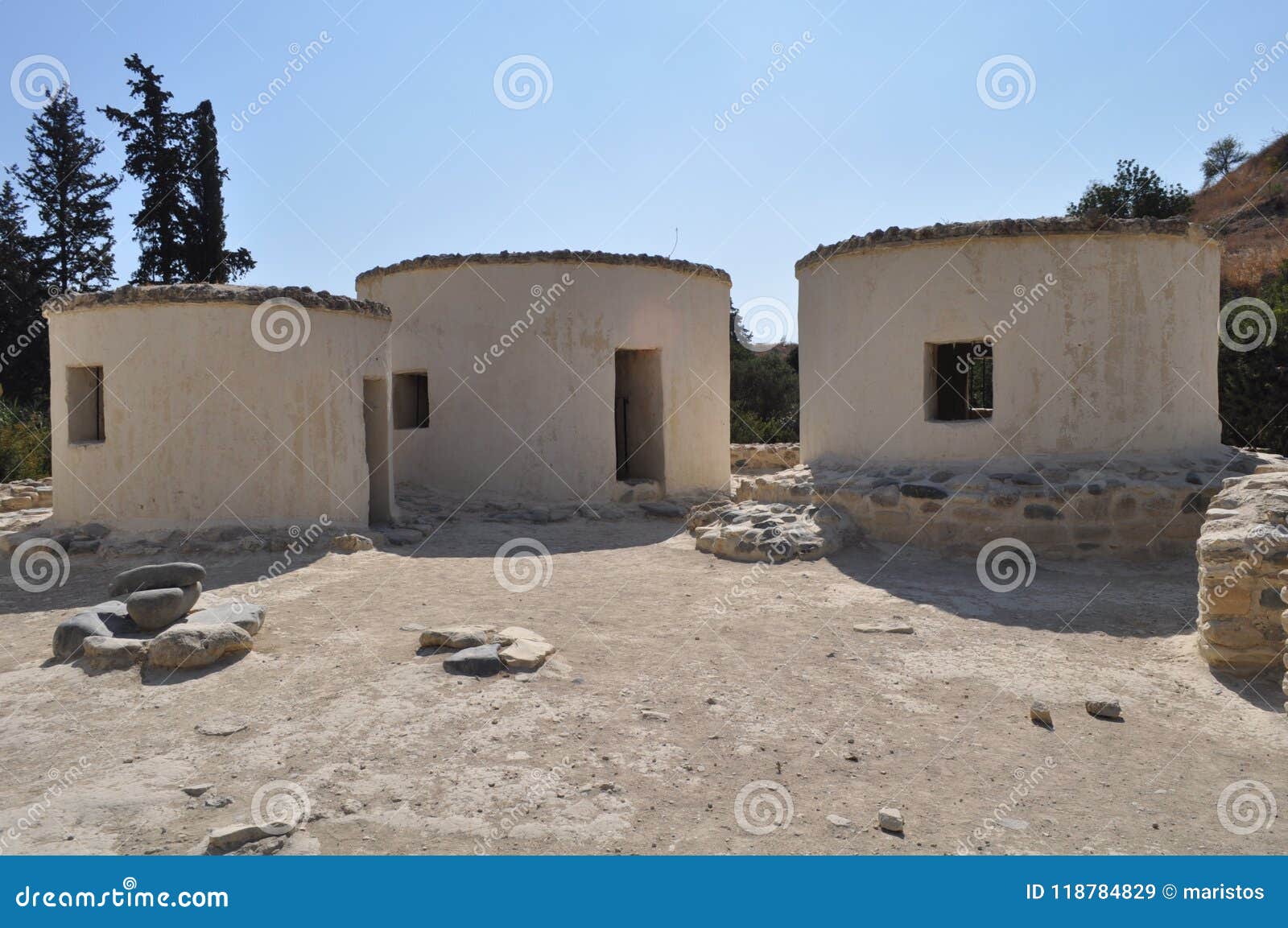 Choirokoitia. the Neolithic Settlement of Choirokoitia Stock Image ...