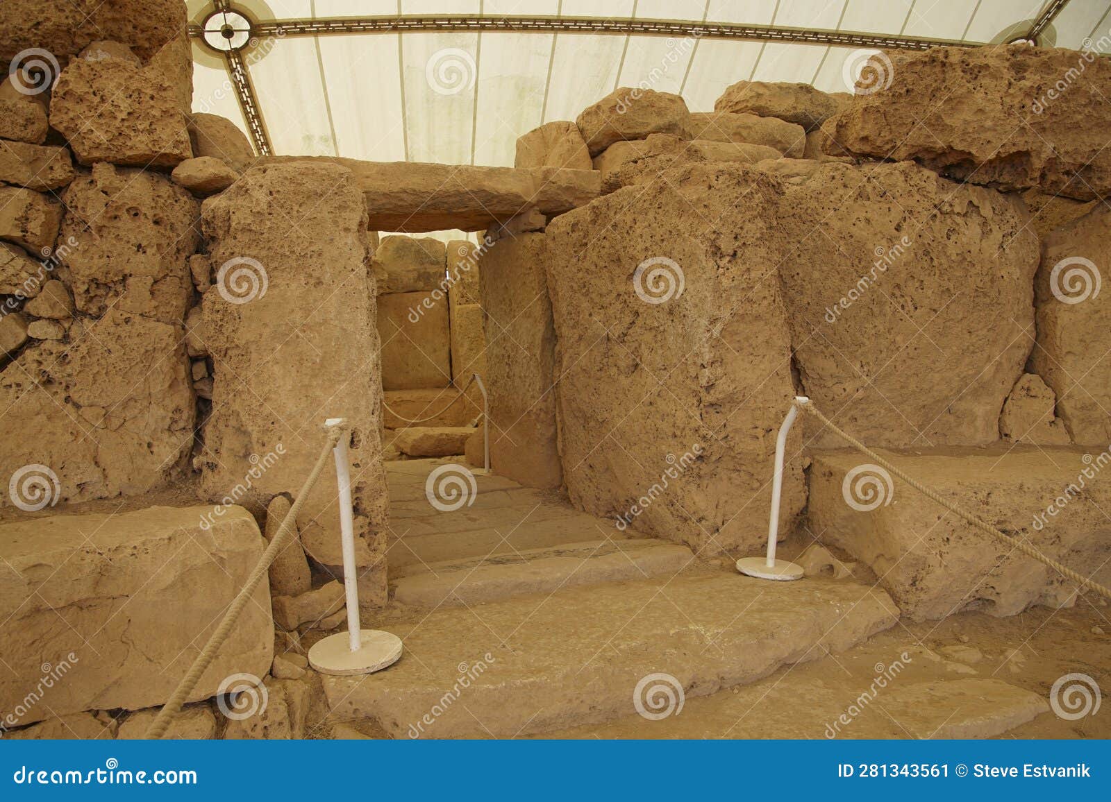 Neolithic Temples of Mnajdra Stock Image - Image of unesco, prehistoric ...