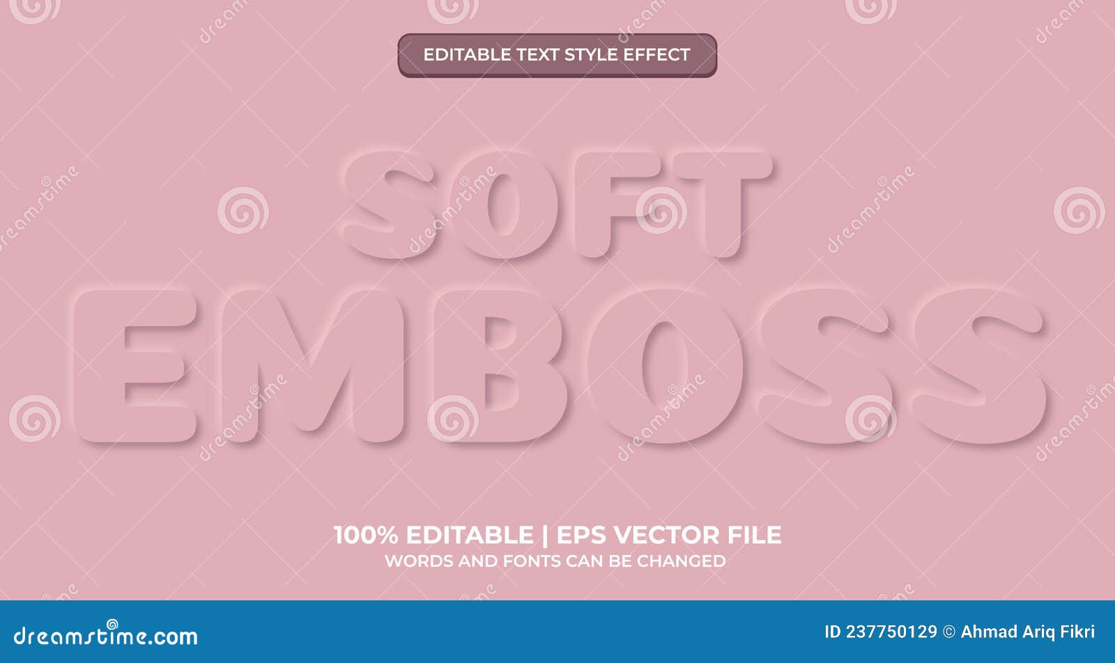 Neomorphic Text Effect. Neomorphisme Emboss 3d Simple Pink Modern ...