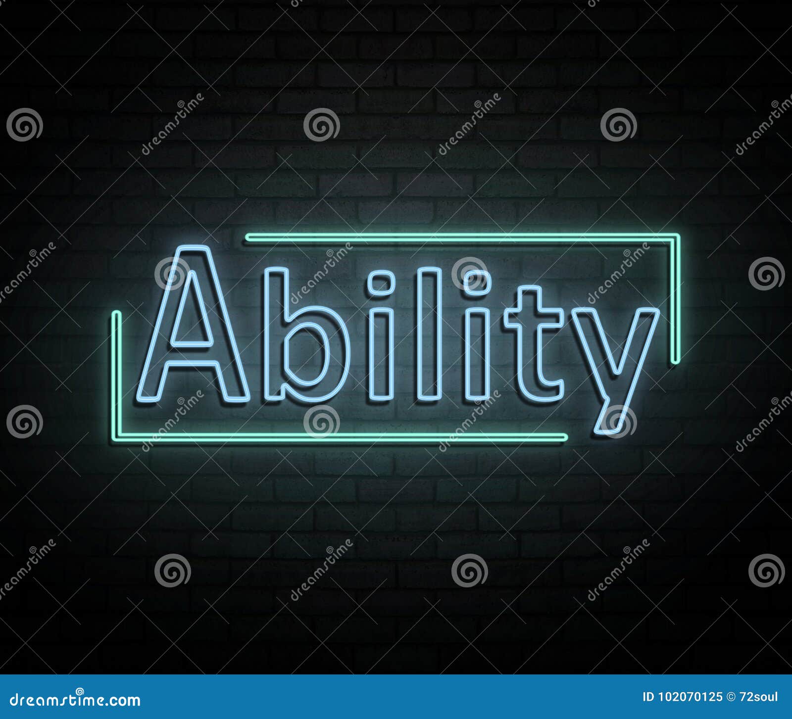 Neon ability concept. stock illustration. Illustration of propensity ...