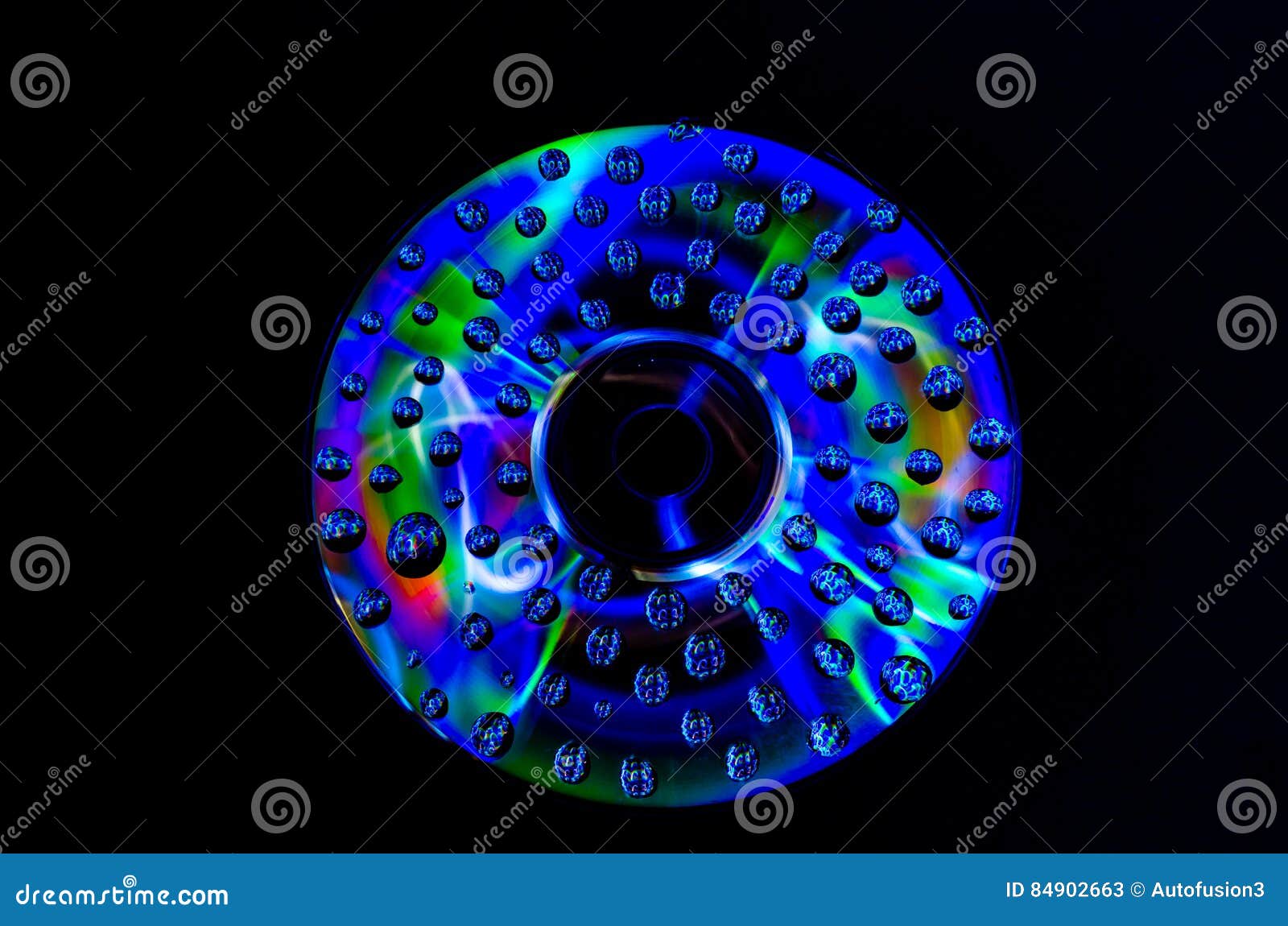 Neon Abstract on CD stock image. Image of compact, green - 84902663