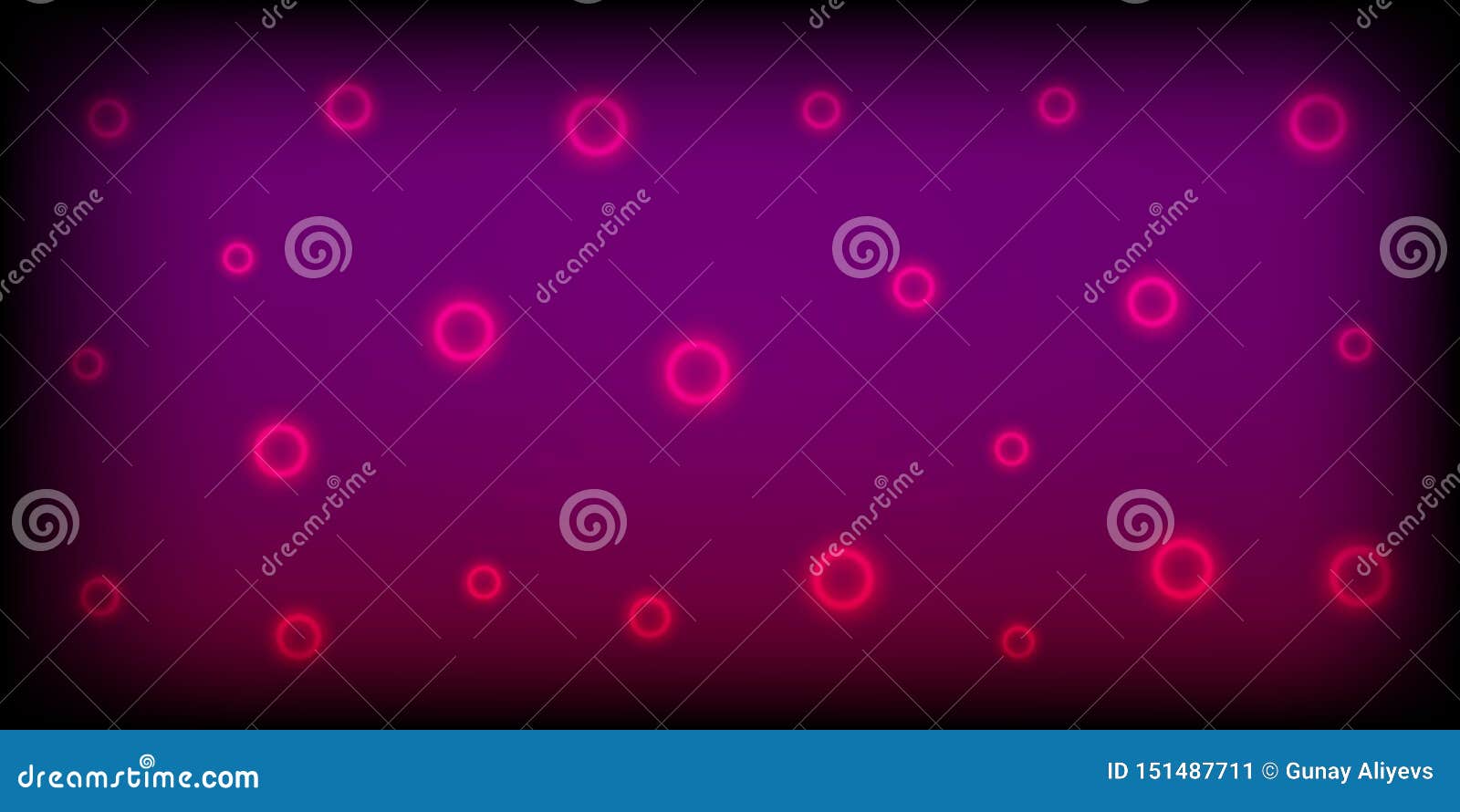 Neon Abstract Circle Pink Background Stock Illustration - Illustration ...