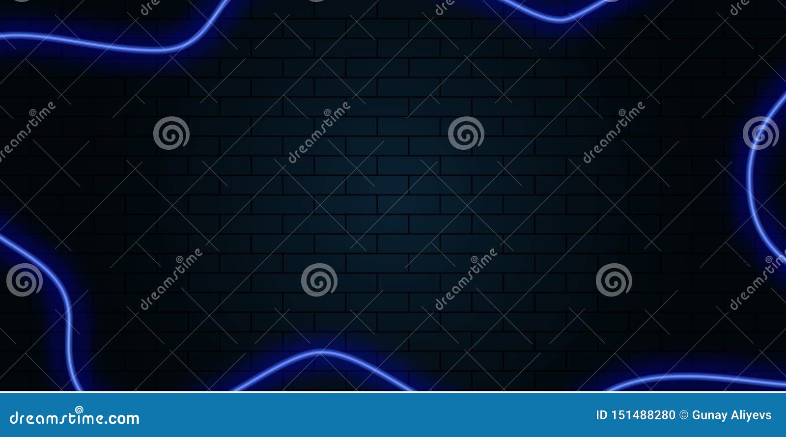 Neon Abstract Line Blue Background Stock Illustration - Illustration of ...