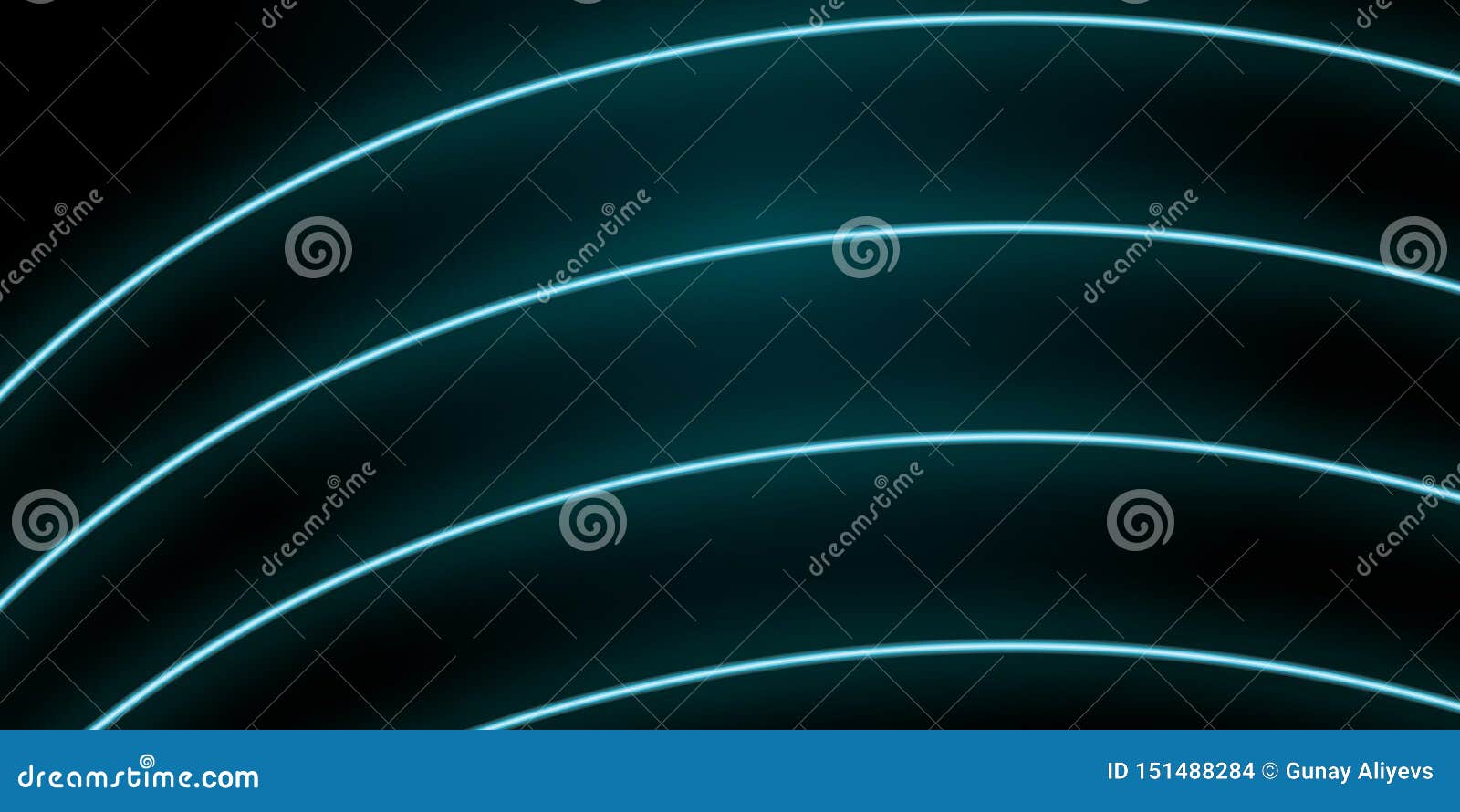 Neon Abstract Line Blue Background Stock Illustration - Illustration of ...