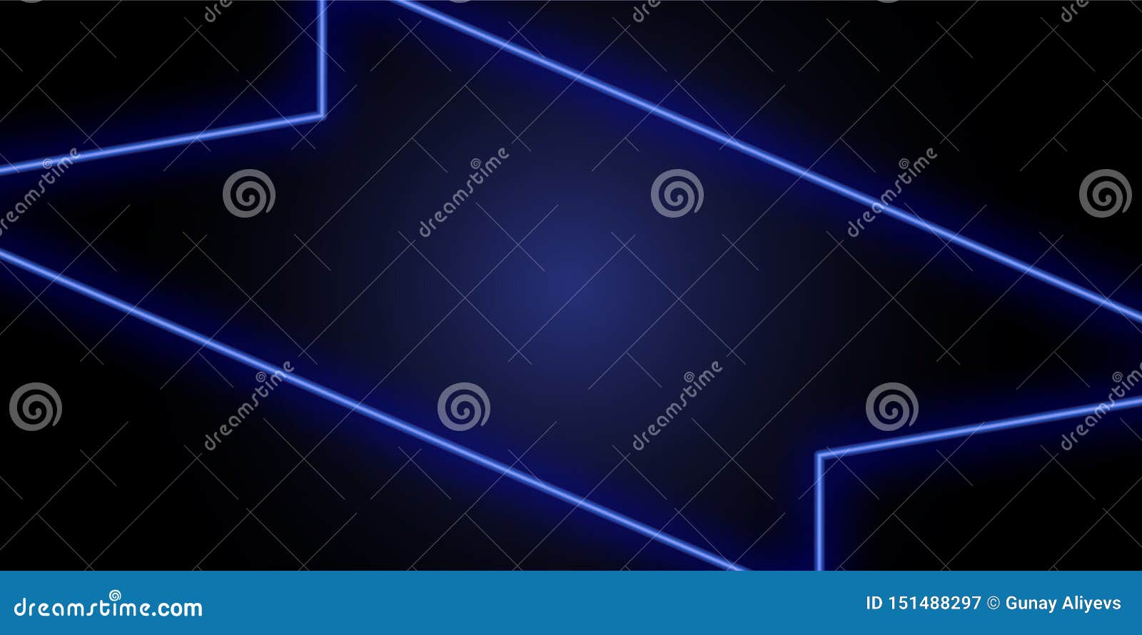 Neon Abstract Line Blue Background Stock Illustration - Illustration of ...