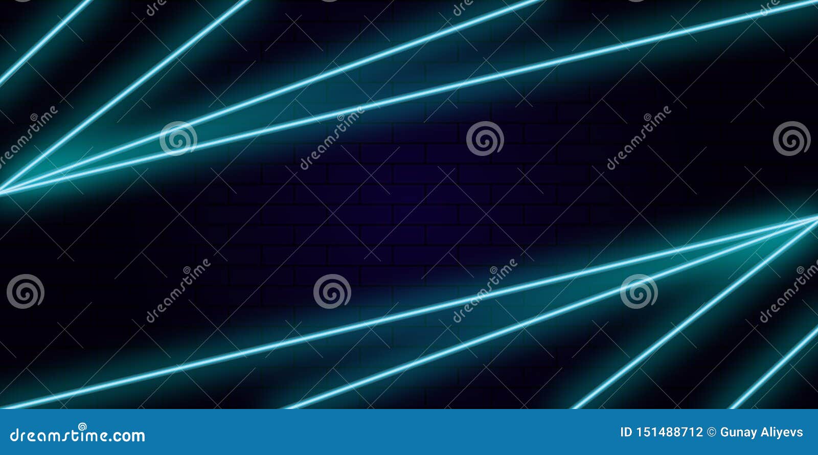 Neon Abstract Line Blue Background Stock Illustration - Illustration of ...