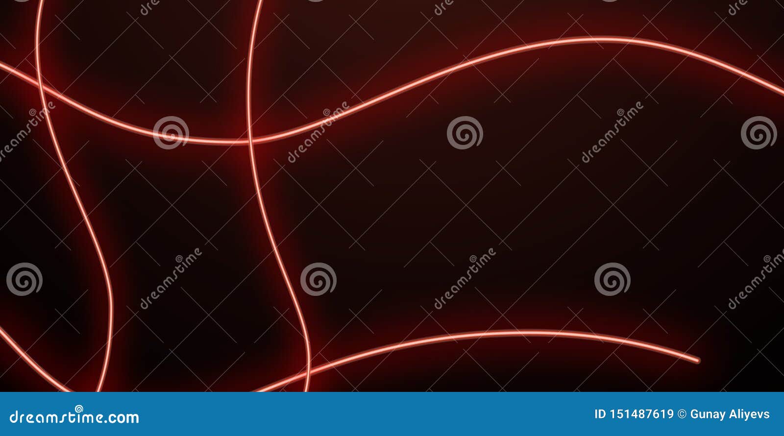 Neon Abstract Line Light Red Background Stock Illustration ...