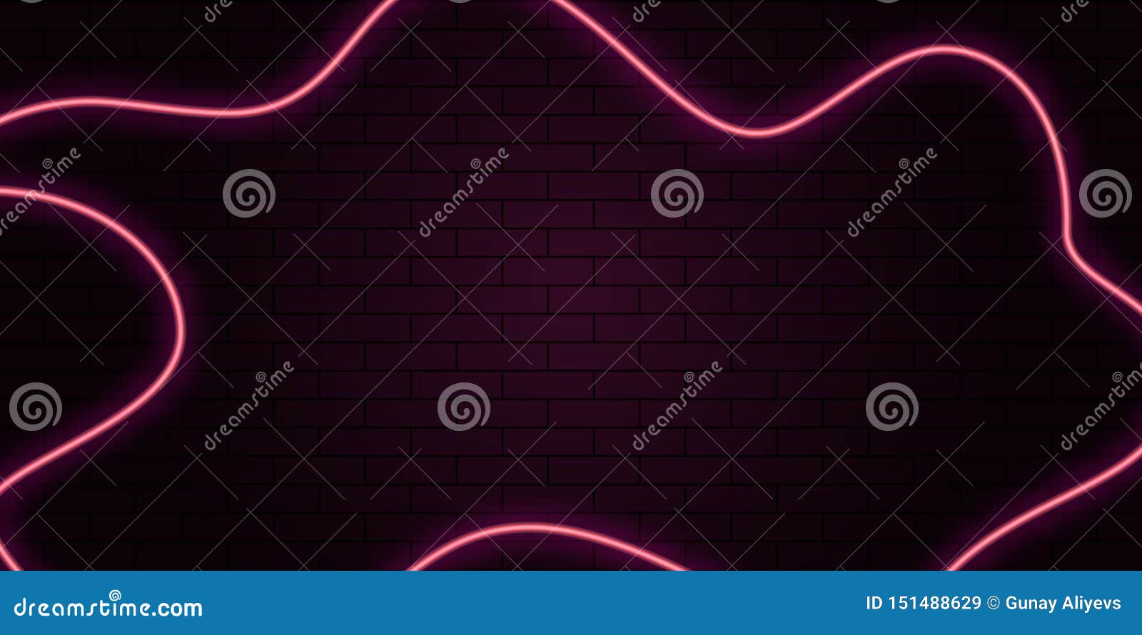 Neon Abstract Line Pink Background Stock Illustration - Illustration of ...