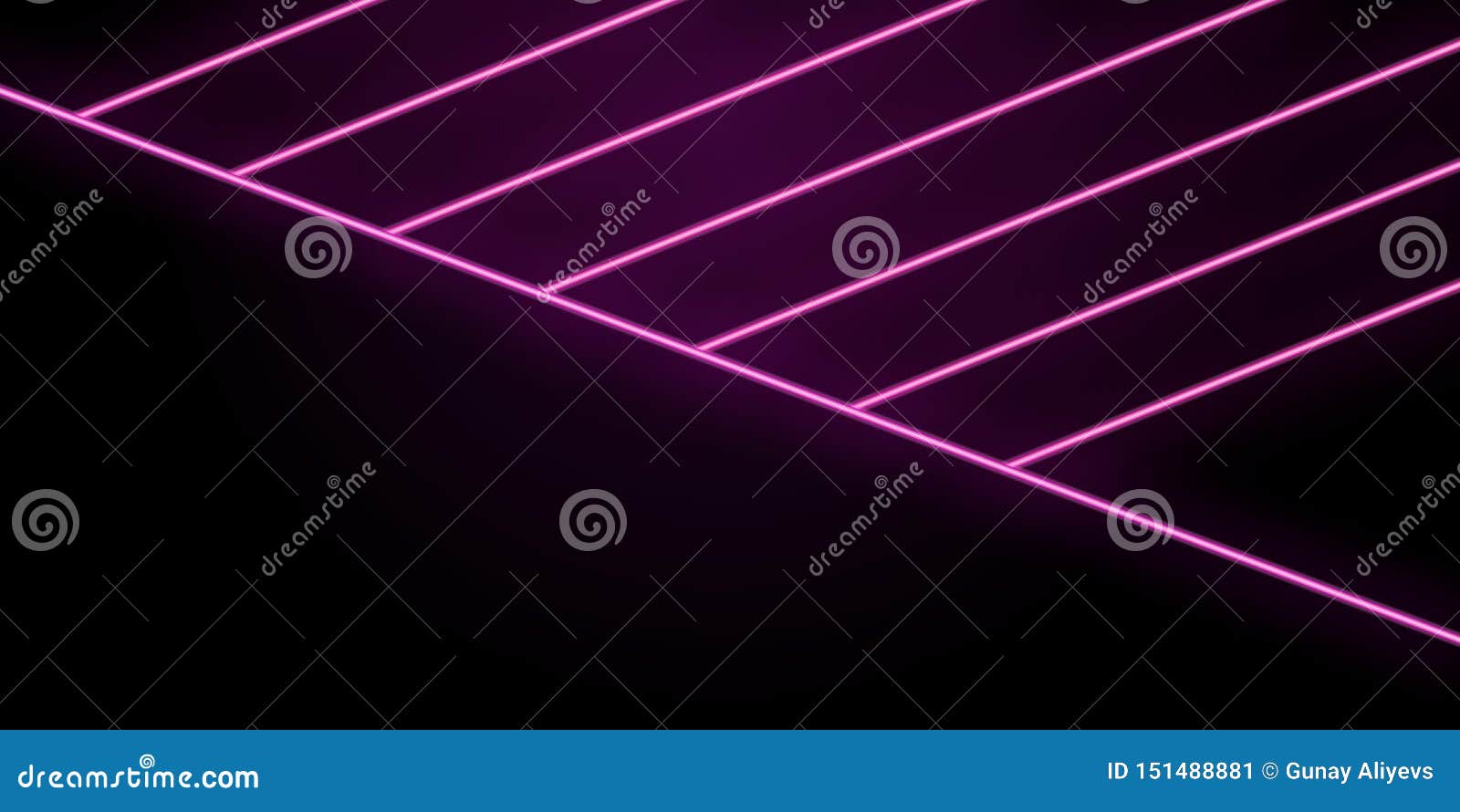 Neon Abstract Line Pink Background Stock Illustration - Illustration of ...
