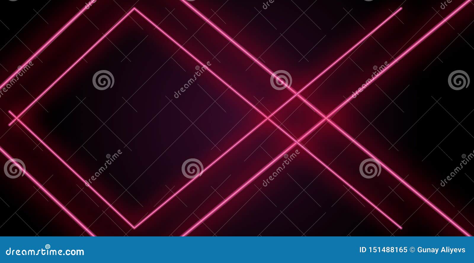 Neon Abstract Line Red Background Stock Illustration - Illustration of ...
