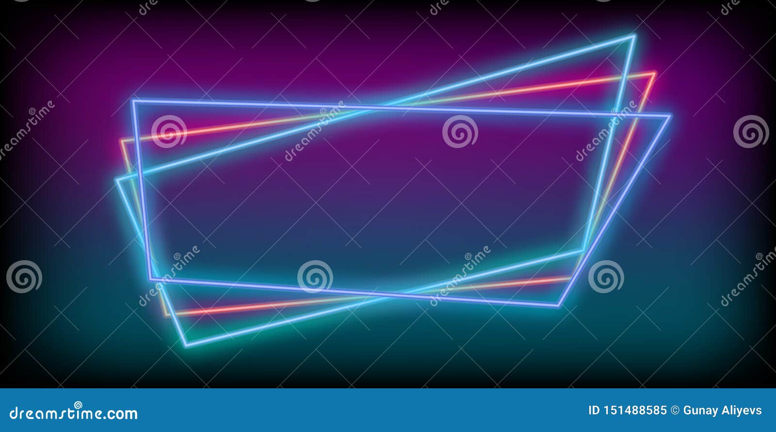 Neon Abstract Rectangles Color Background Stock Illustration ...