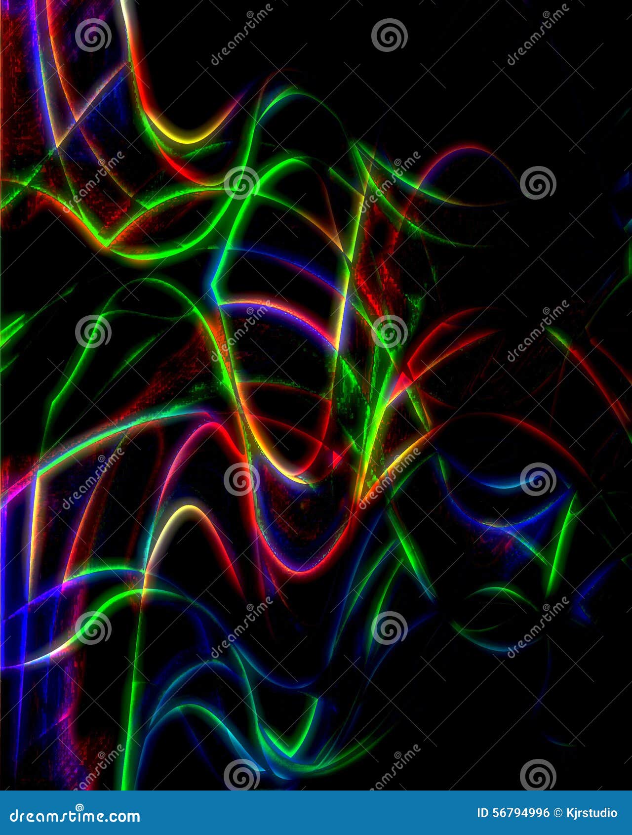 Neon Abstract String Background Stock Illustration - Illustration of ...