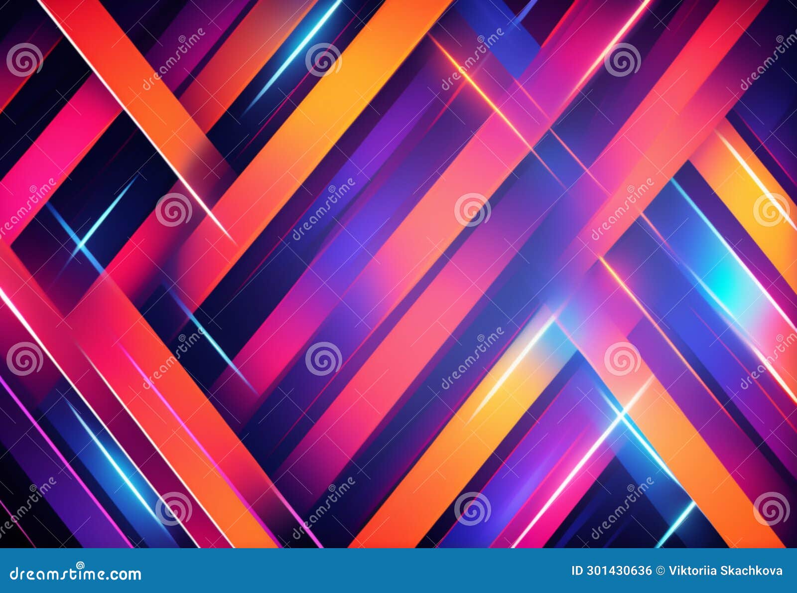 Neon Abstract Texture Background with Geometric Lines, Rectangle Form ...