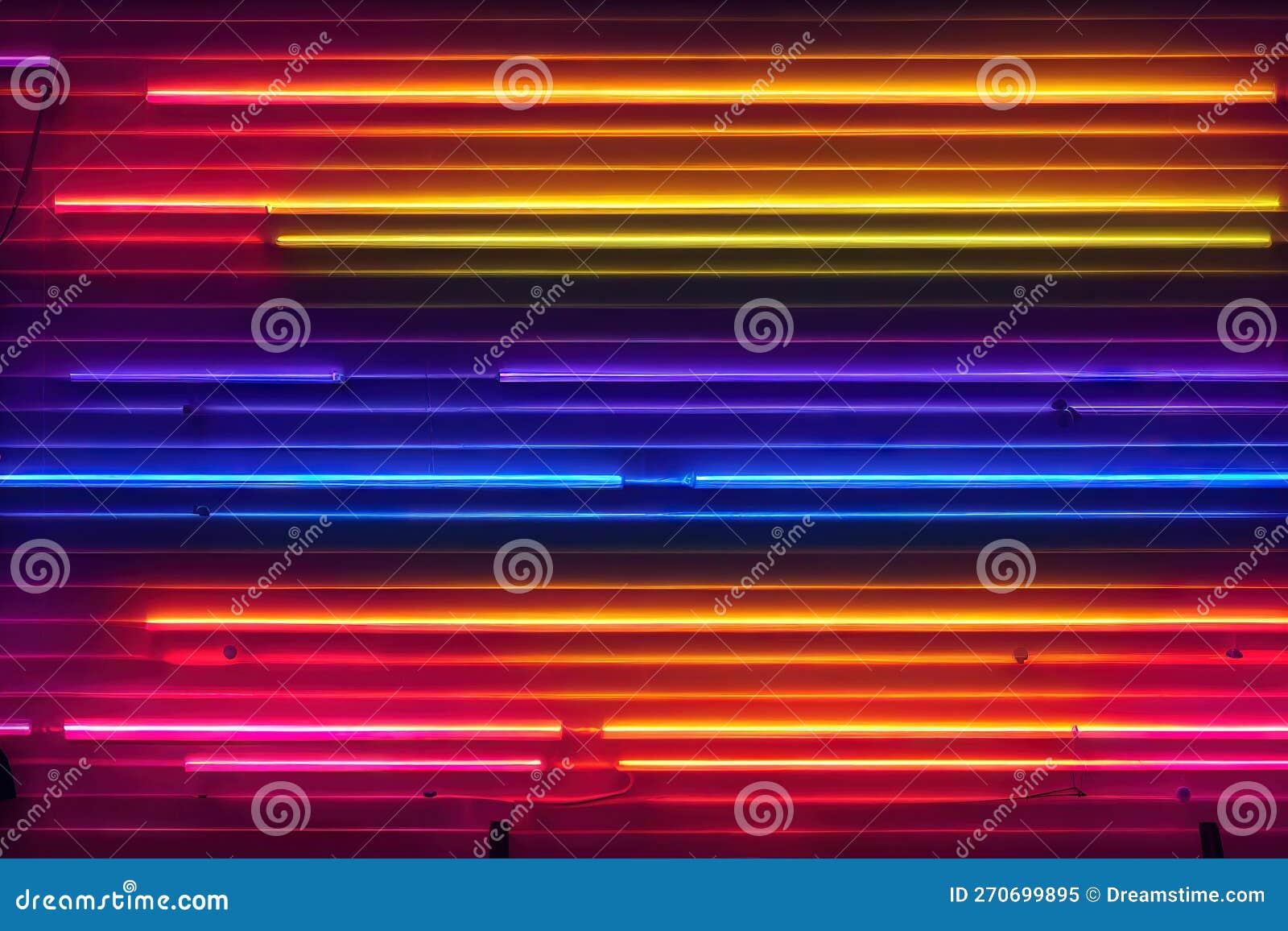 Neon Advertising Backlight As 3d Render Neon Background. Stock ...