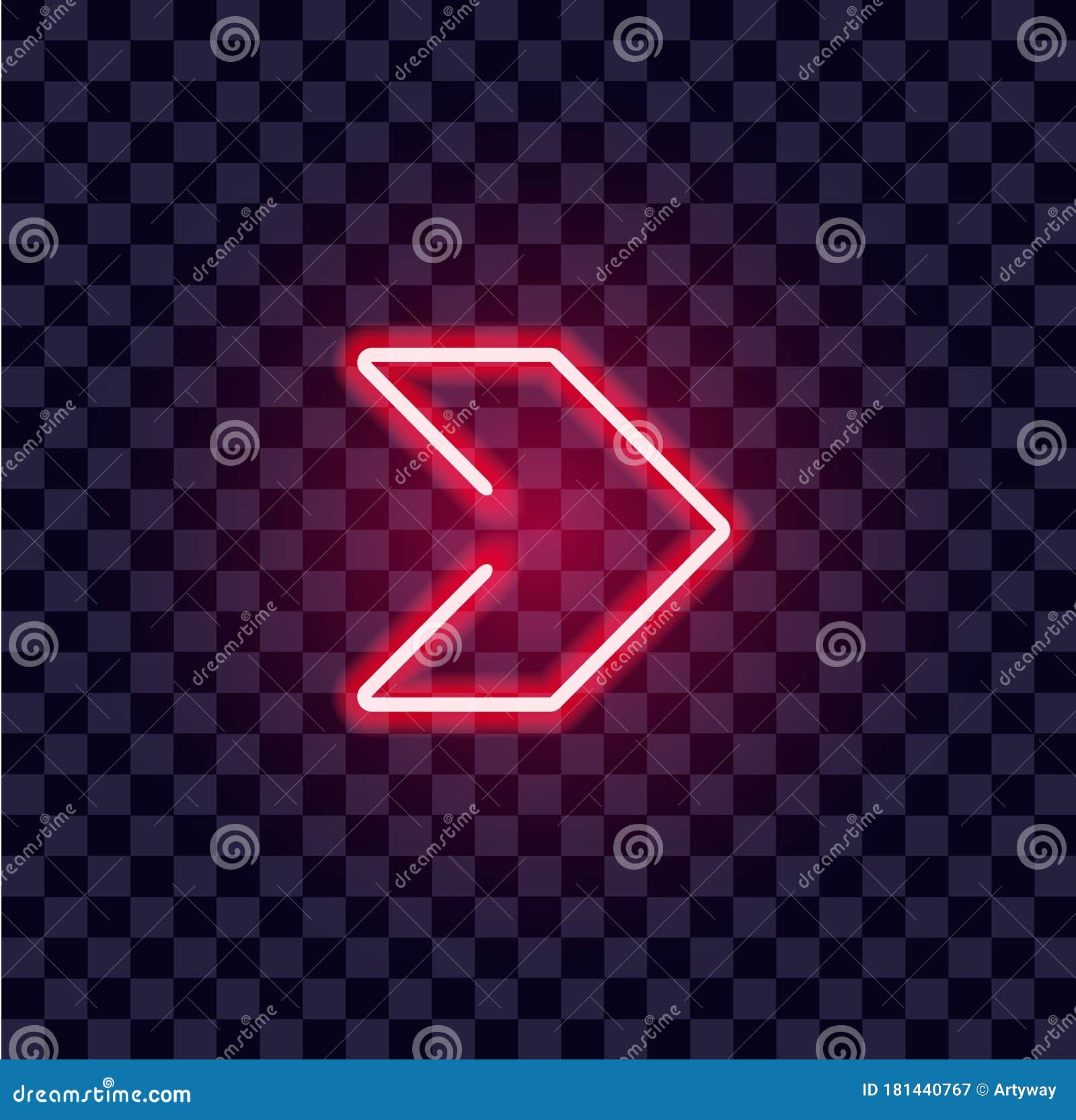 Neon Arrow Luminous Indicator Neon Tube Showing Right Direction To ... Neon Arrow Luminous Indicator Neon Tube Showing Right Direction To ...