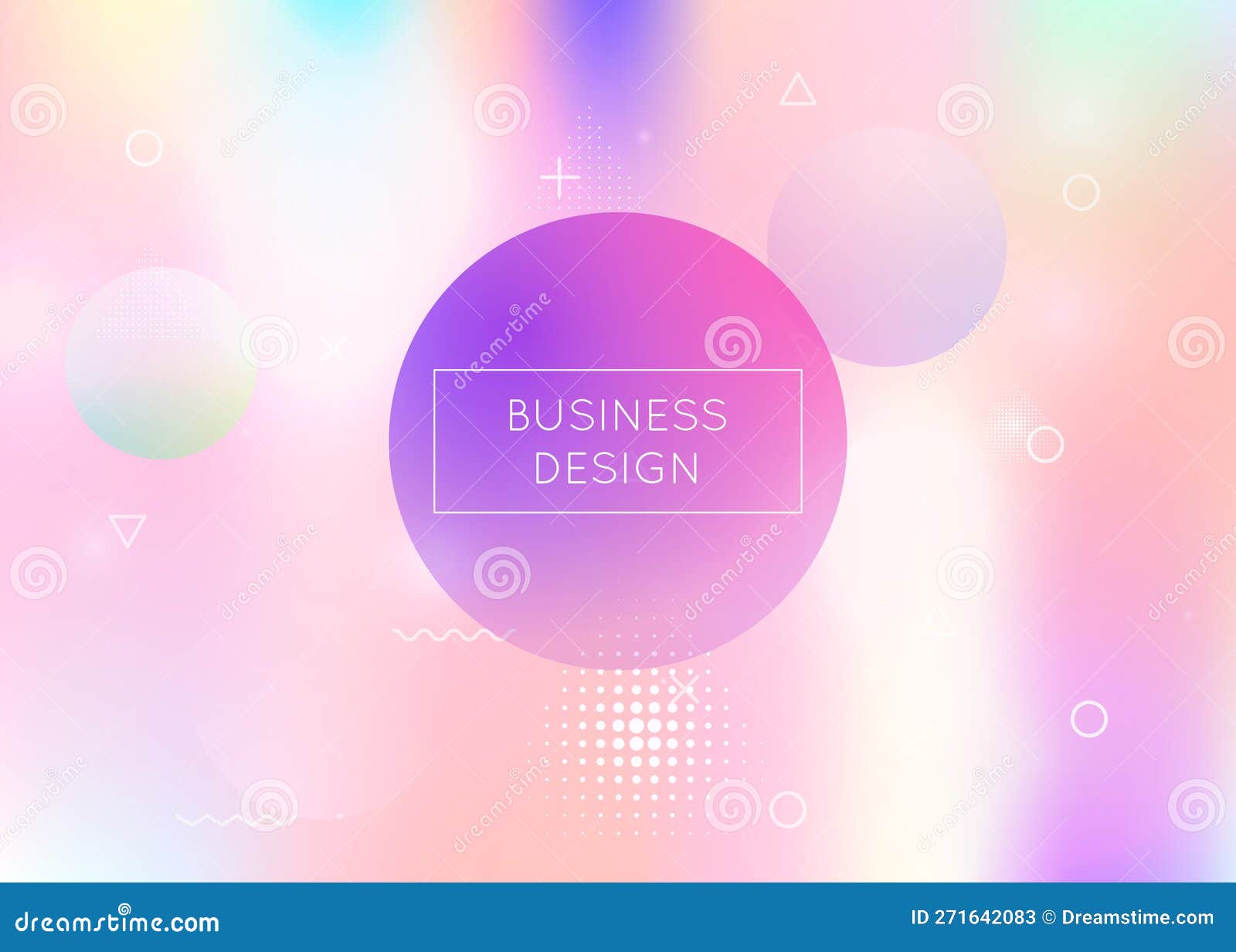 Neon Background. Blue Magic Design. Holographic Fluid Stock Vector ...