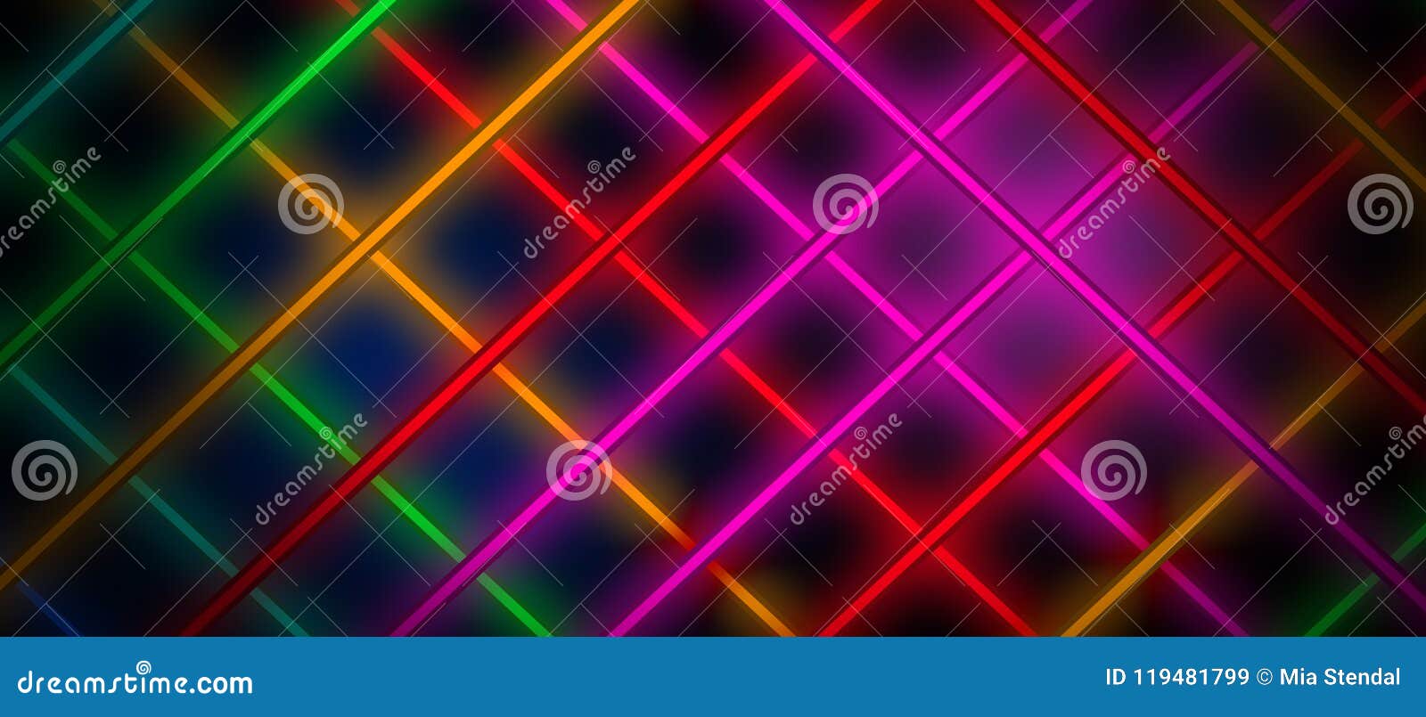 Neon Cage For Bird Silhouette Vintage Captivity Concept Red Color ...