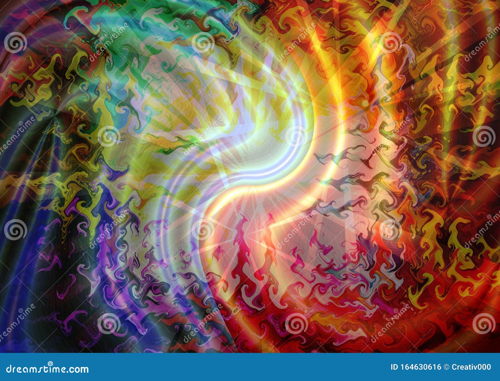 Neon Background with Flame Languages Stock Illustration - Illustration ...