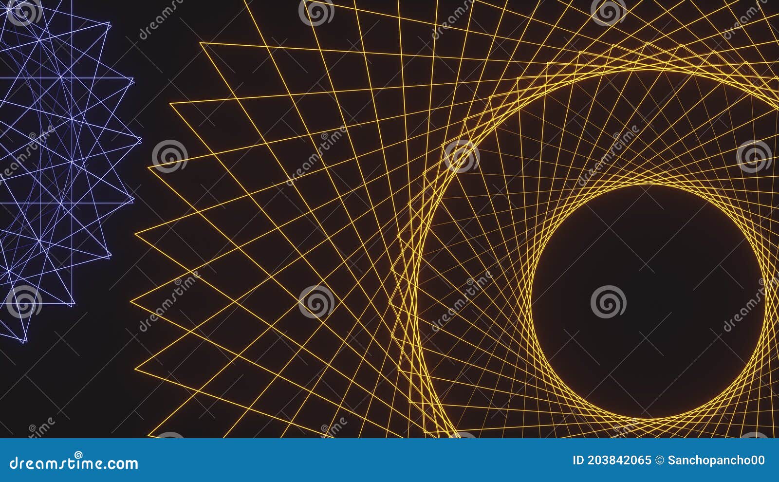 Neon Background. Geometry Neon Glowing Stock Illustration ...