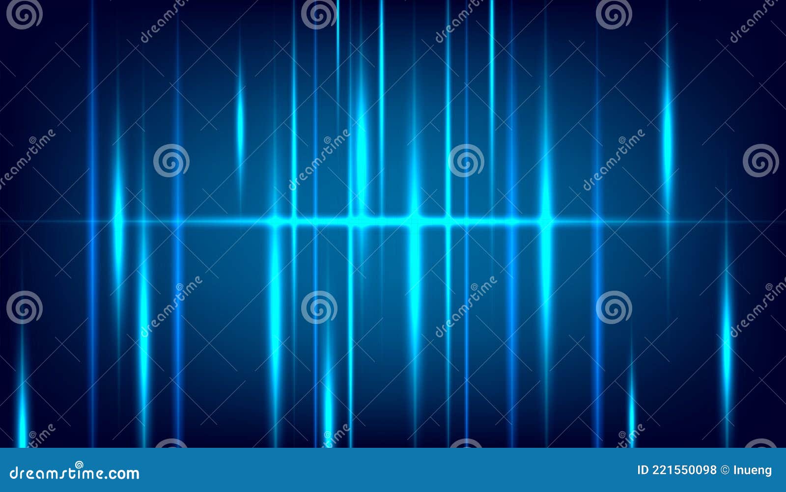 Neon Background. Illustration with Blue Light Effect. Digital ...