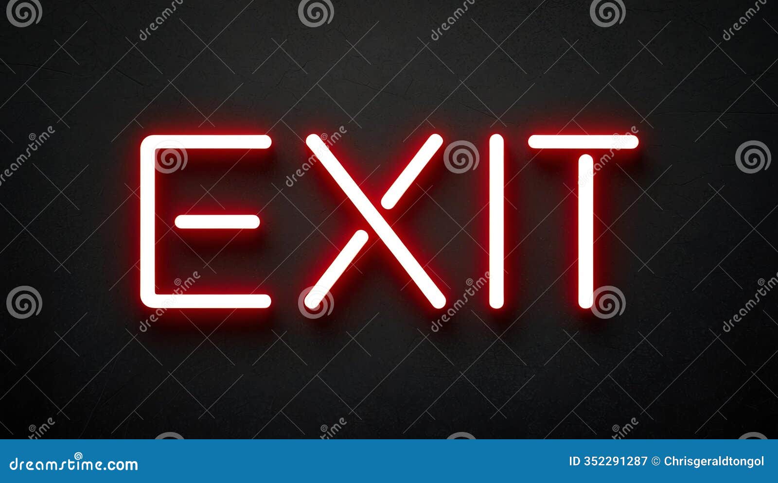 Neon Backlit Style Of The Word Save More On A Brick Wa Ai Generated ...