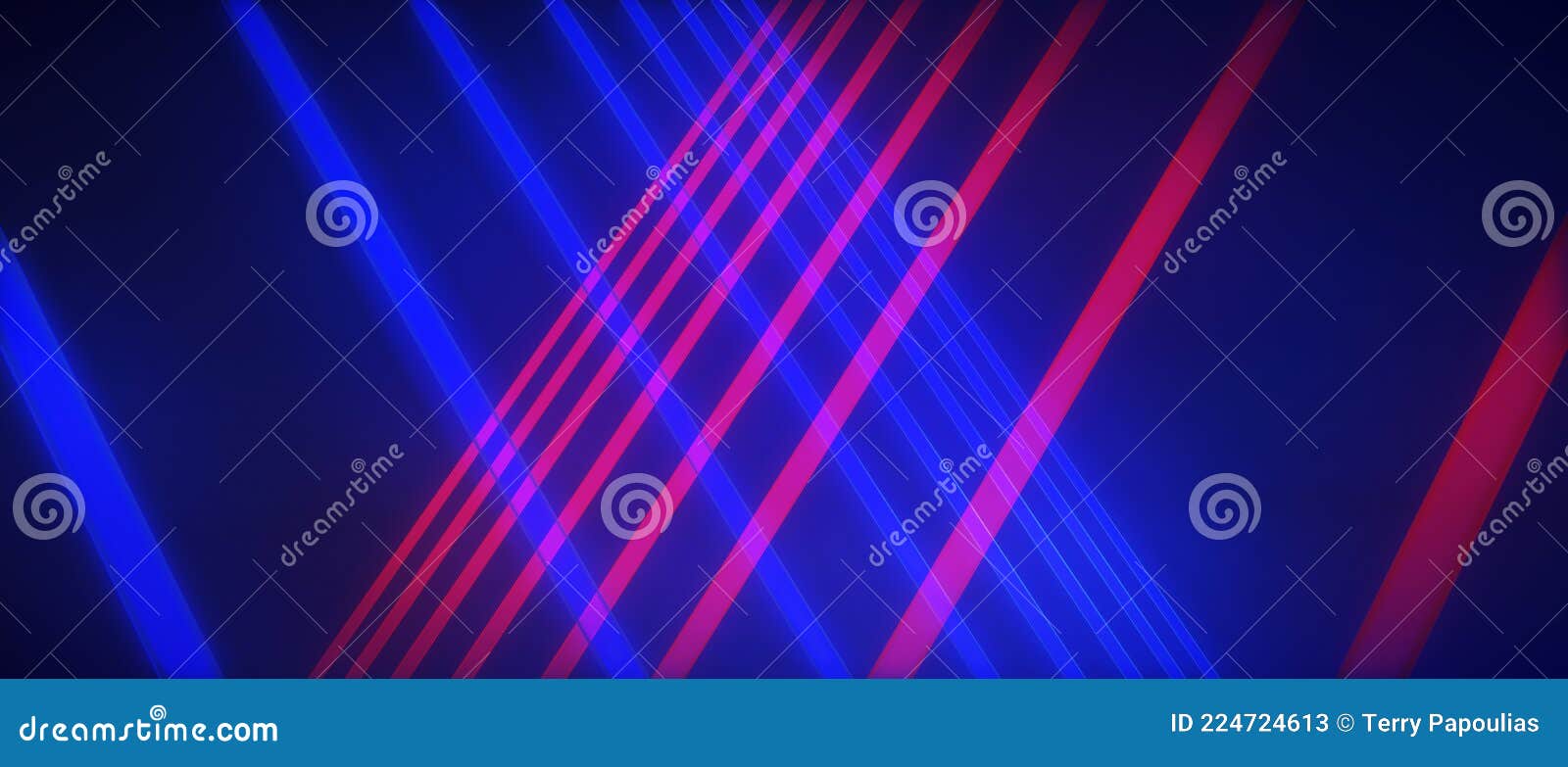 Neon Beams, Blue Tech Background Stock Illustration - Illustration of ...