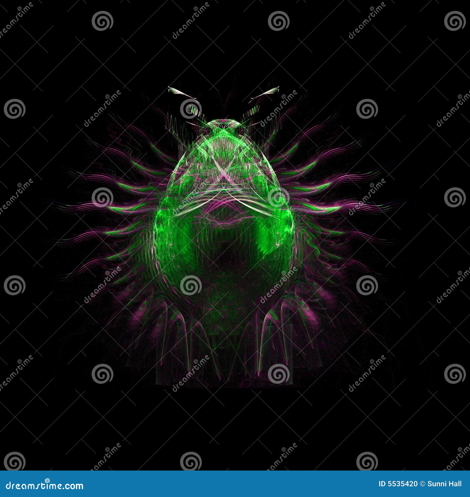 Neon Beetle stock photo. Image of original, surreal, trippy - 5535420