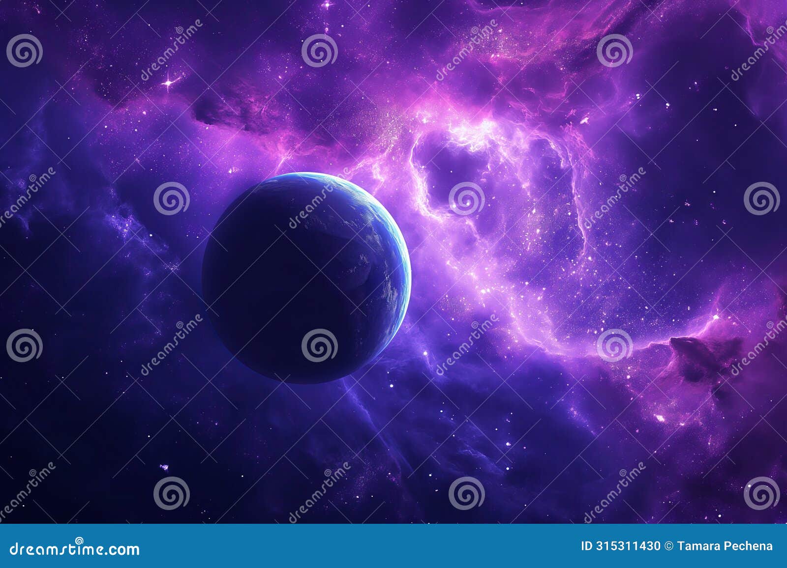 Neon Black Light of the Solar System, Shiny Planets, Space, Astrology ...