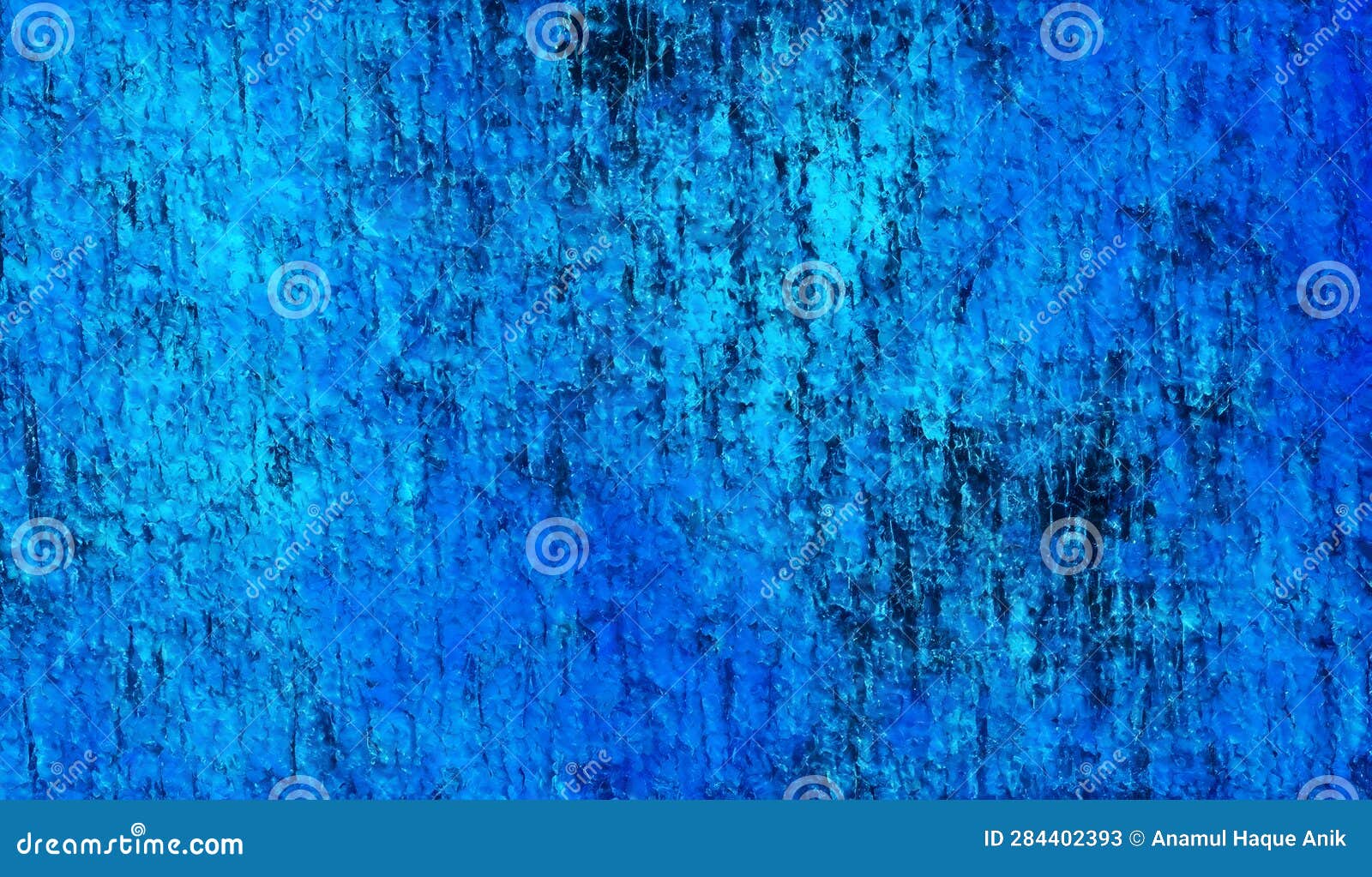 Neon Blue Distressed Texture Abstract Digital Art Stock Illustration ...