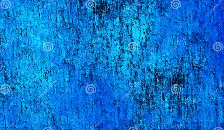 Neon Blue Distressed Texture Abstract Digital Art Stock Illustration ...