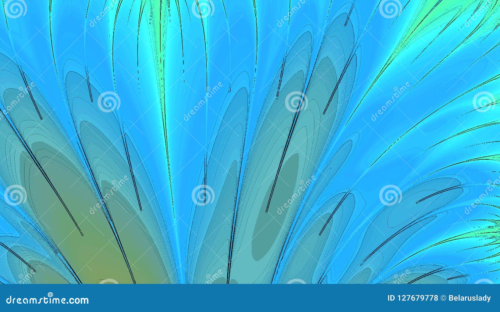 Neon Blue Gradient Rays for Background Stock Illustration ...