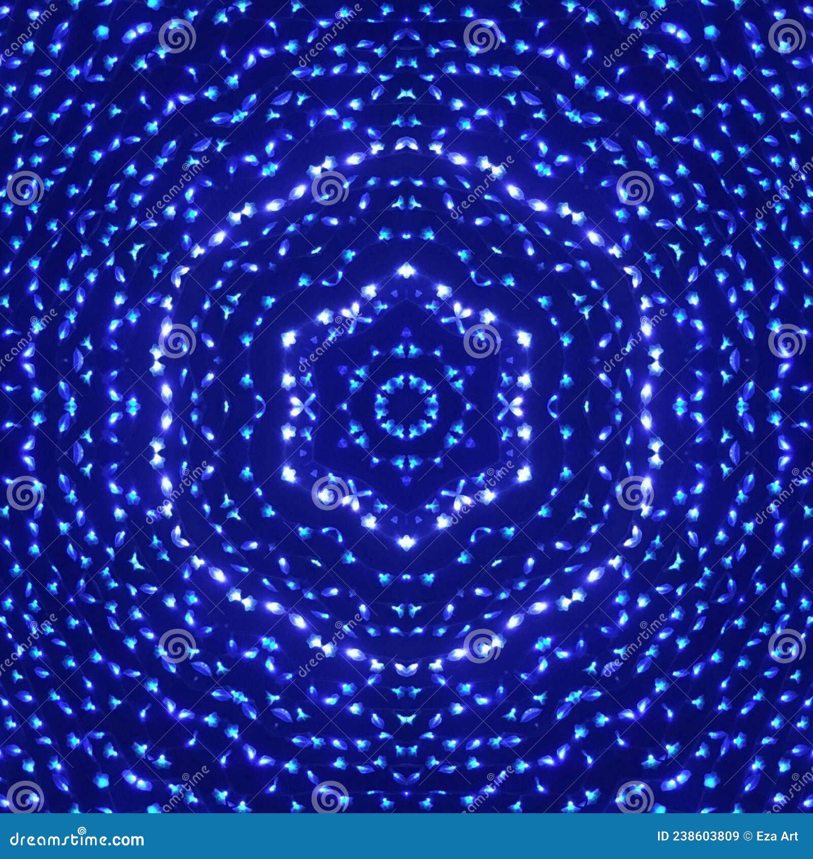 The Neon Blue Light Abstract Background Stock Illustration ...