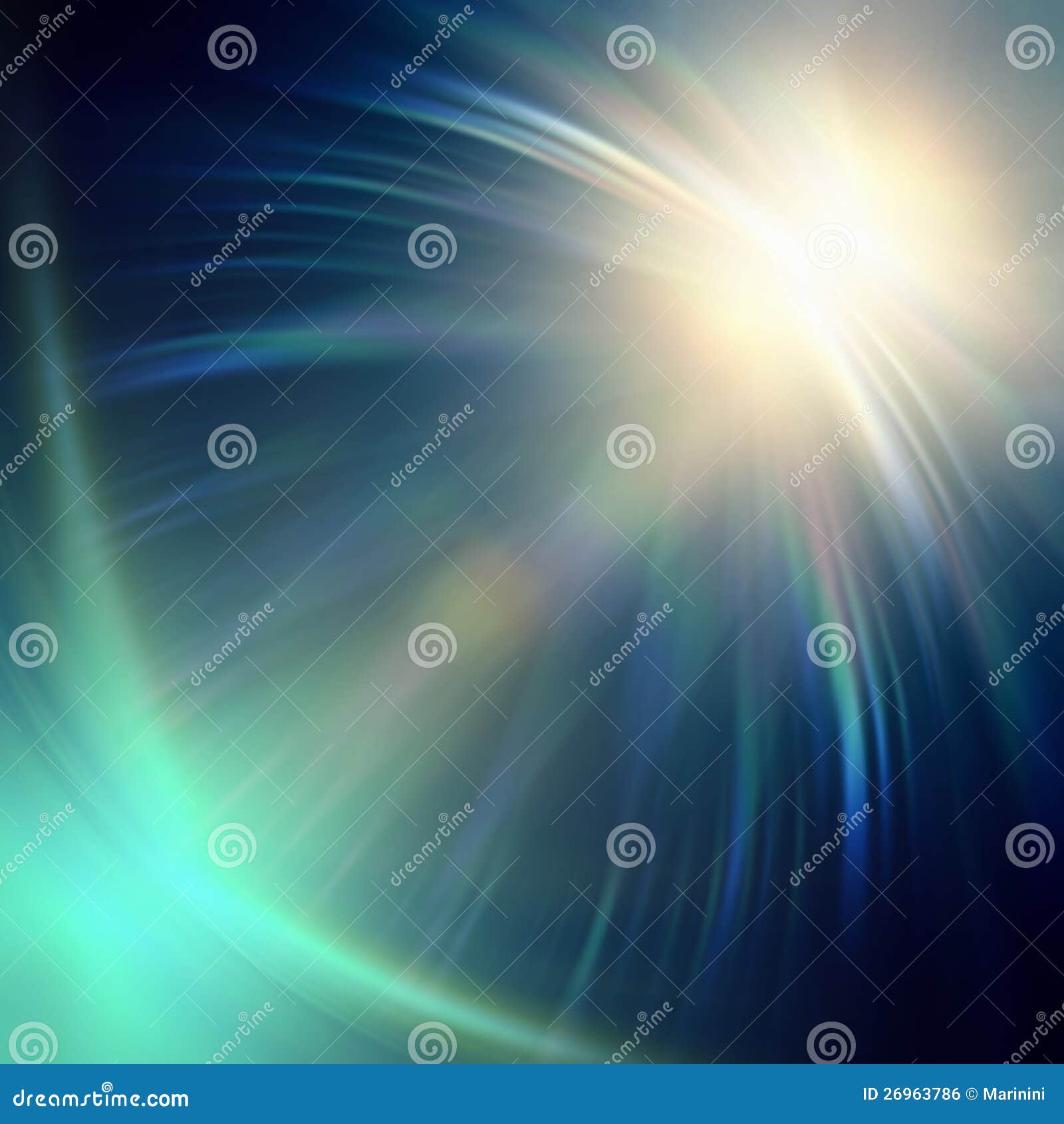 Neon blue lights stock illustration. Illustration of flash - 26963786