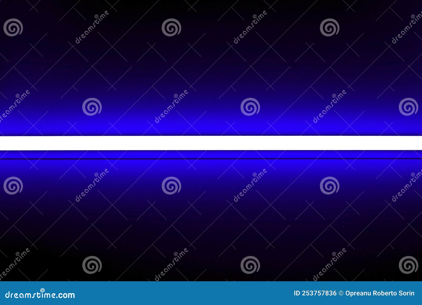 Neon Blue Lights, Glowing Horizontal Line Stock Illustration ...