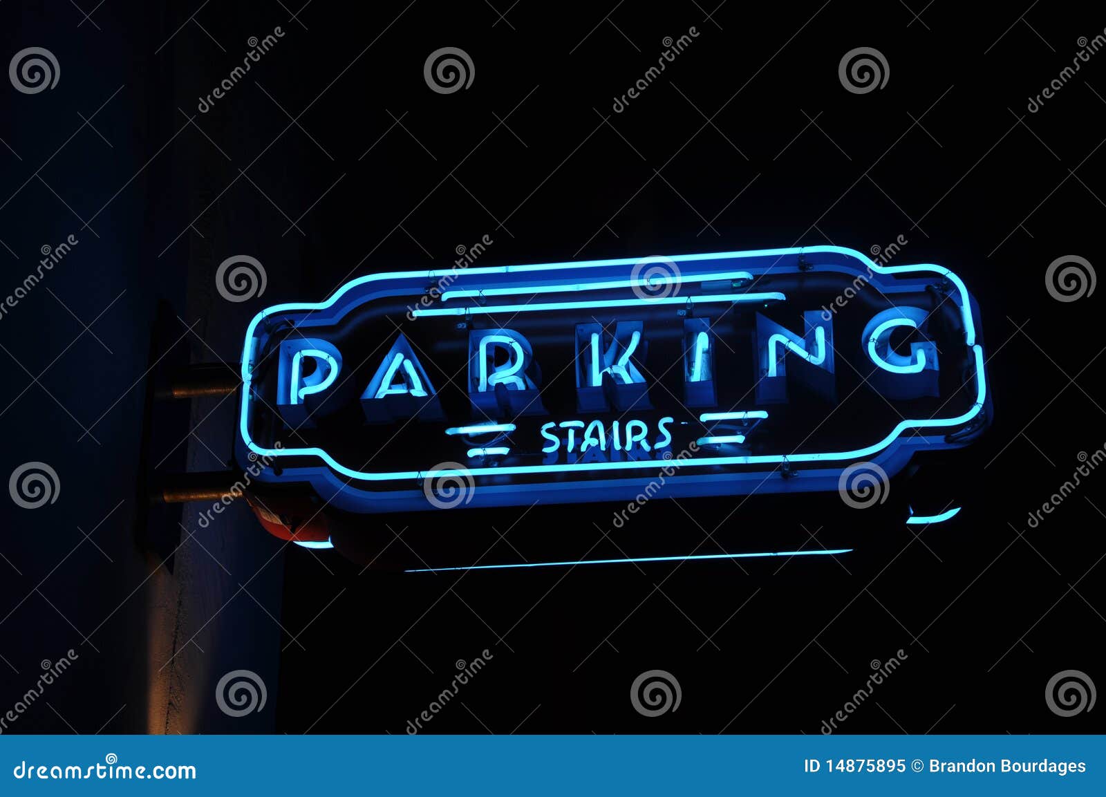 Blue Parking Sign With White "P" Letter And Arrow (left Direction ...