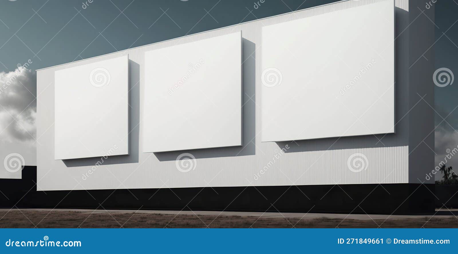 Neon Box Billboard Mockup for Message, Generative AI Stock Illustration ...