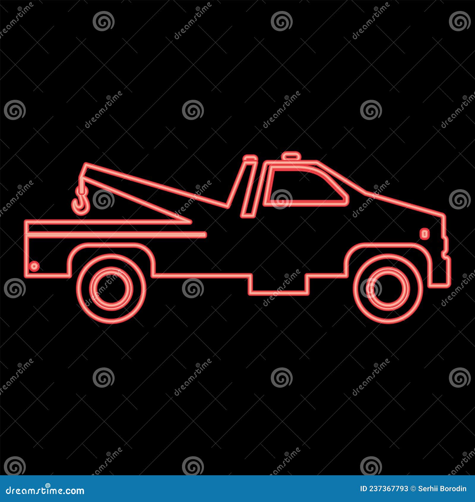 Breakdown Truck And Car Cartoon Vector | CartoonDealer.com #65654429