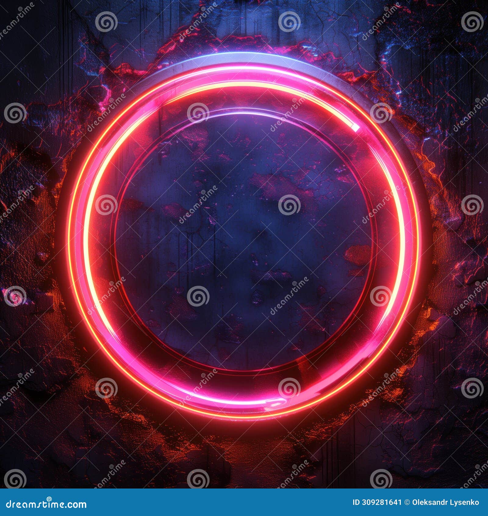 Neon Button in Cyberpunk Style Stock Illustration - Illustration of ...