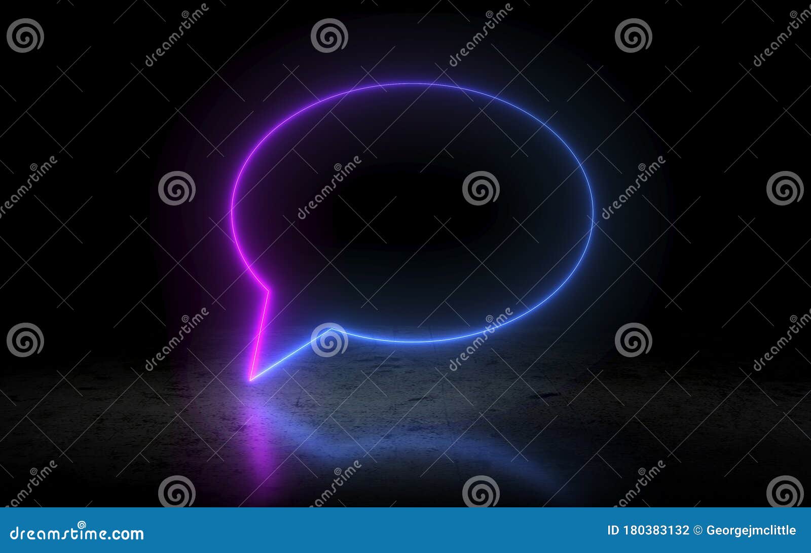 Neon Chat Frame 20 Off Text Banner. Night Sign Board Stock Illustration ...