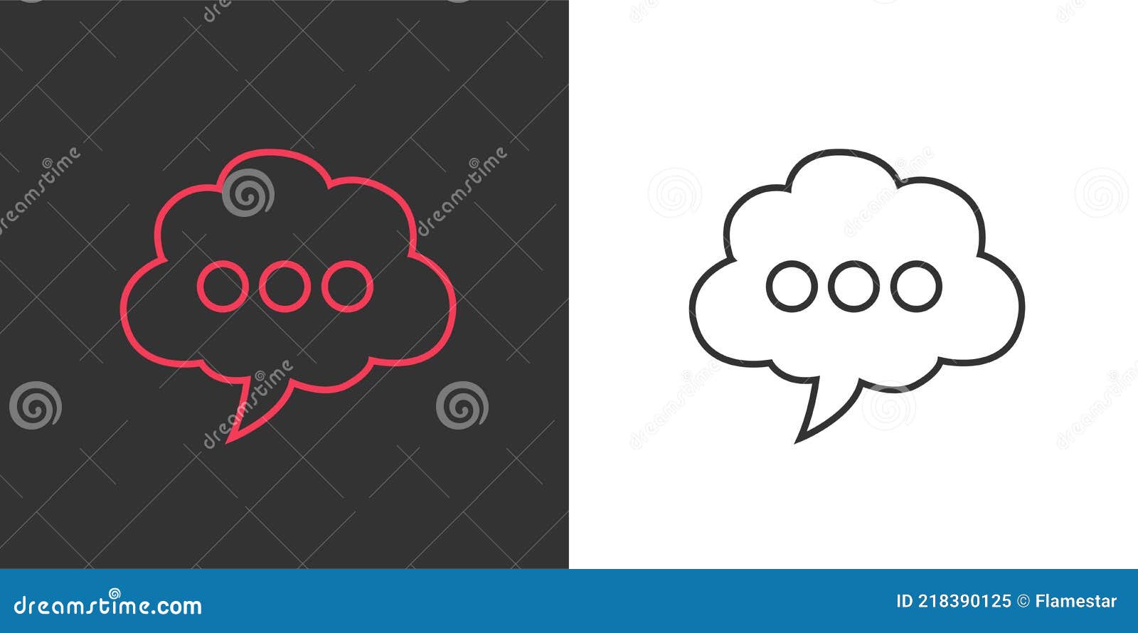 Neon Chat Icon Flat Design.Texting Symbol. Vector. Stock Vector ...
