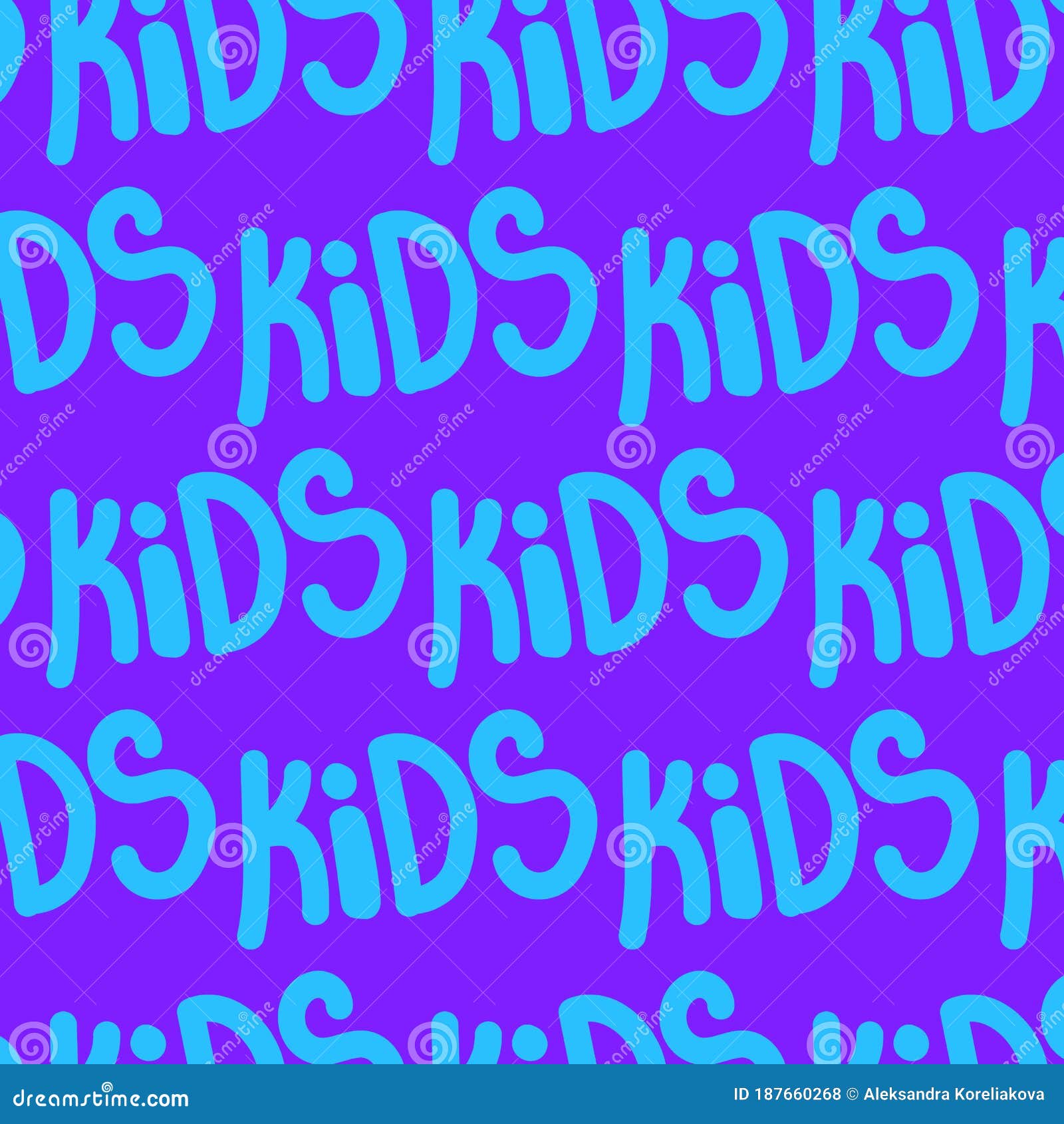 Neon Children Seamless Pattern. Stock Vector - Illustration of bright ...
