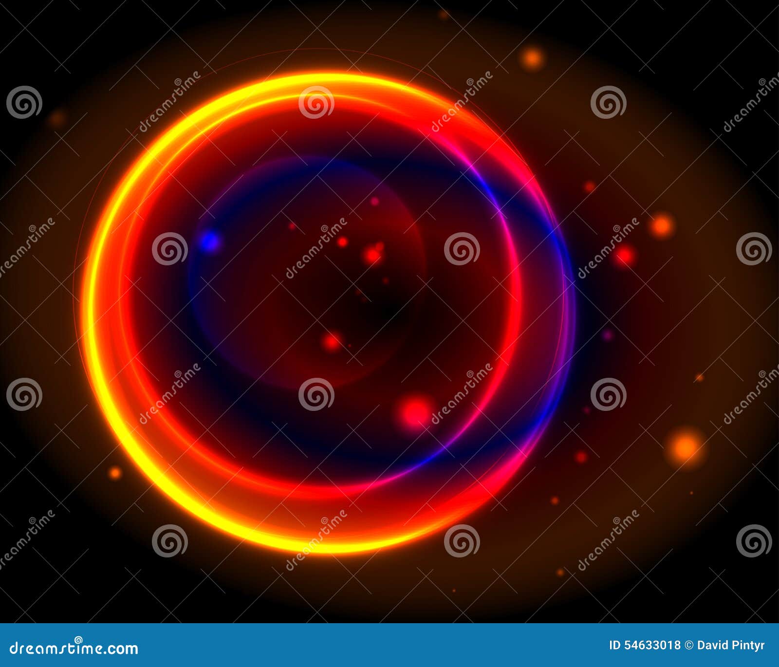 Neon circle stock vector. Illustration of background - 54633018